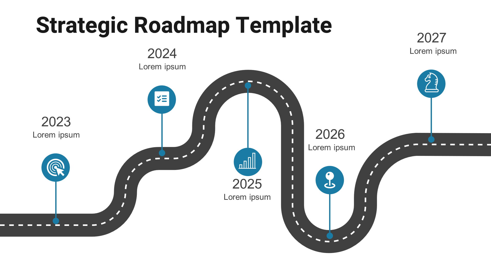 Navigate the Road to Success: Strategic Roadmap Template (Free PowerPoint)