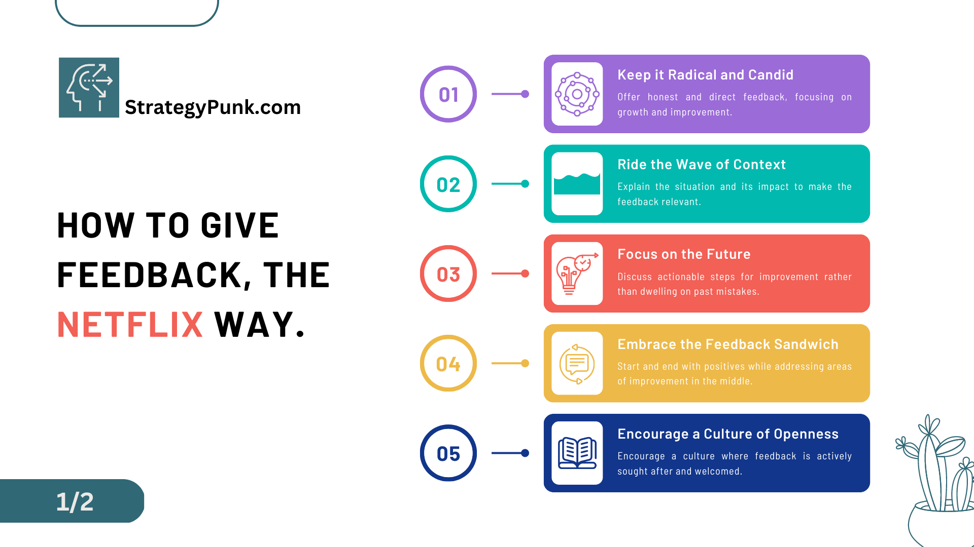 How to give feedback, the Netflix way (FREE PDF Guide)