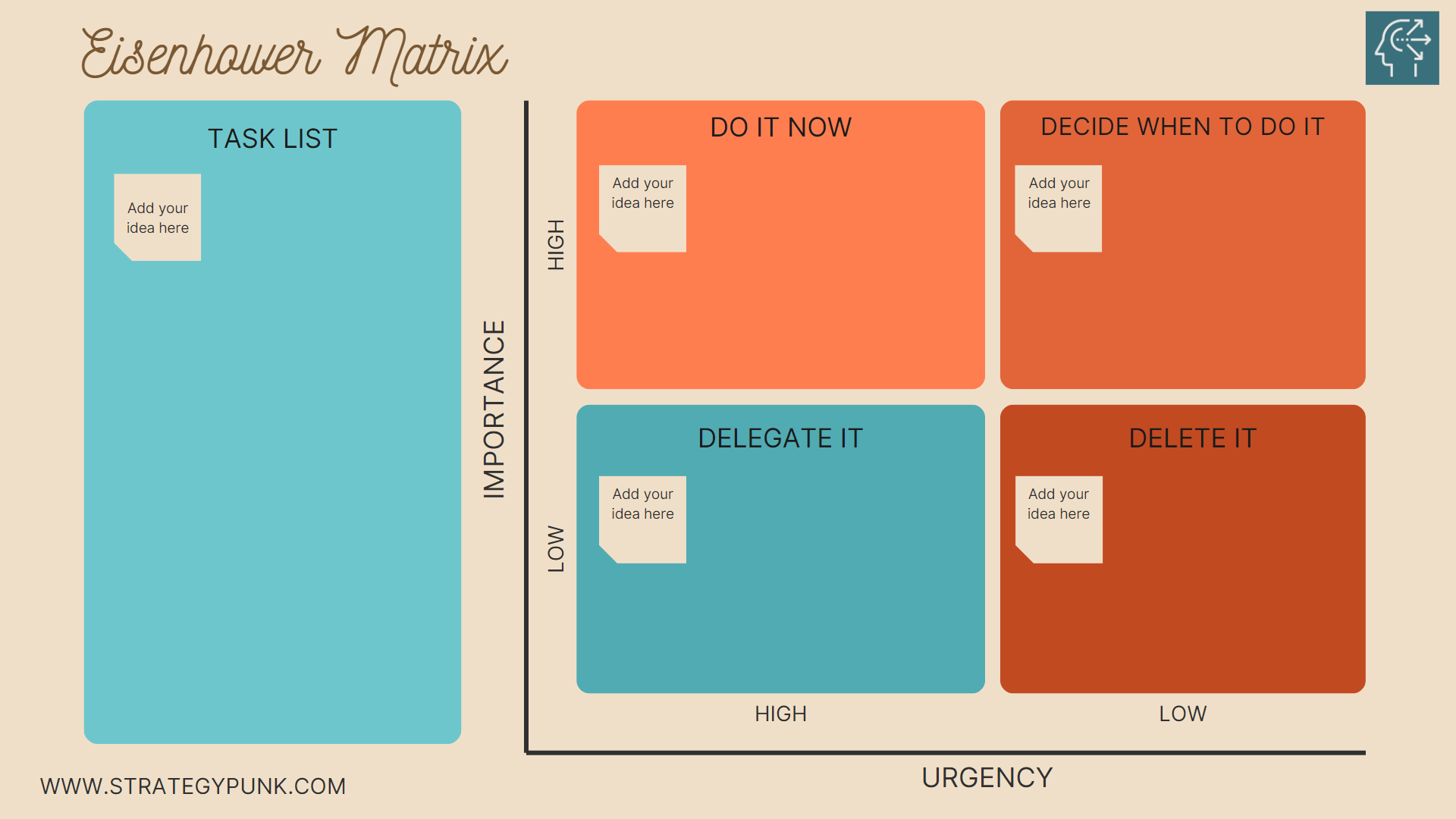 Organize your tasks with the Eisenhower Matrix: Guide and FREE Template